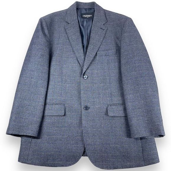 Crossbill | Suits & Blazers | Crossbillblazer Mens Size 44r Gray Two Button Sport Coat | Poshmark
